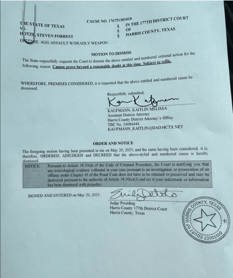 Criminal Case Against Conservative Leader Dr. Steven Hotze Dismissed by ...